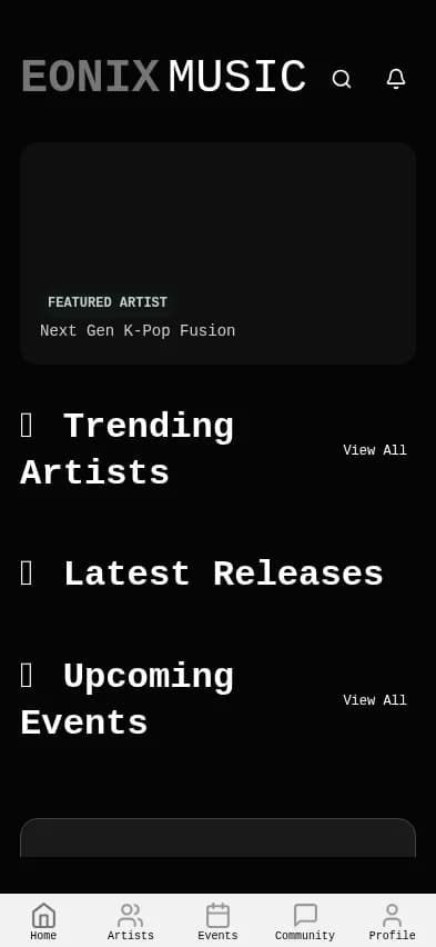 EONIXMusic Fan & Artist Hub