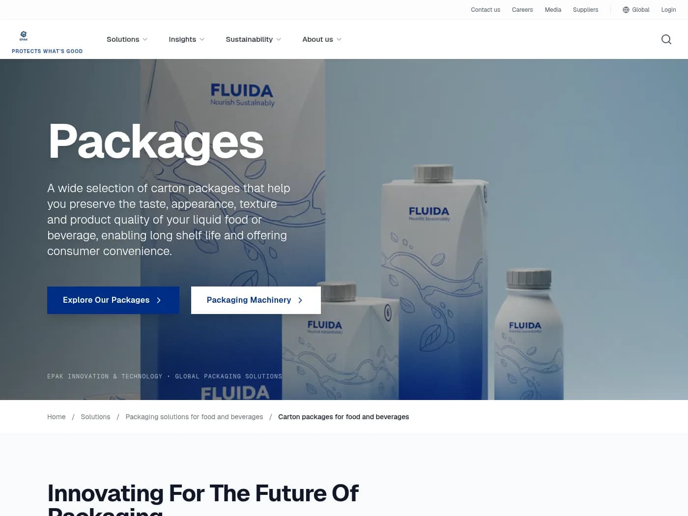 EPAK Machines Website