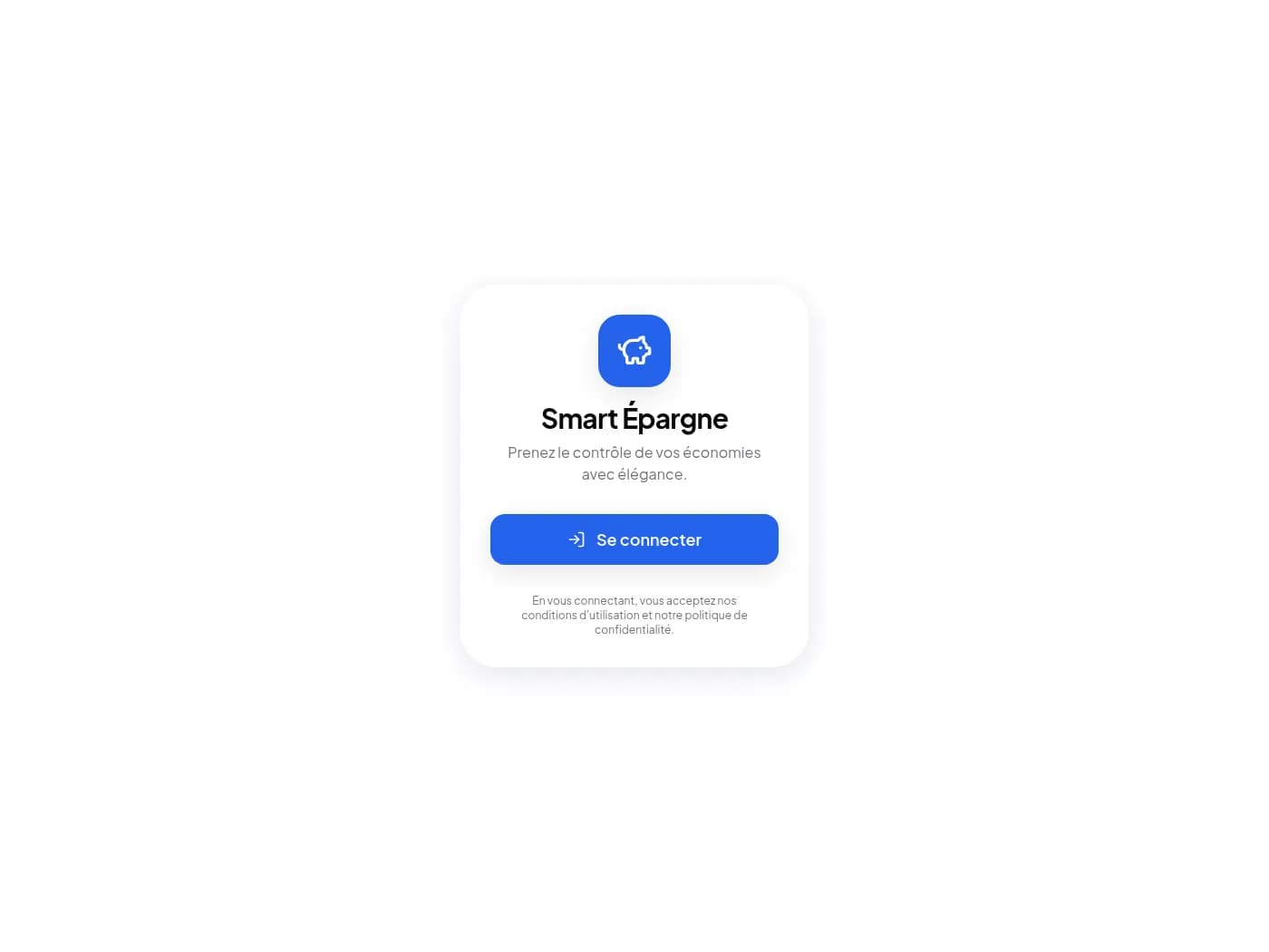 Smart Épargne iPhone App