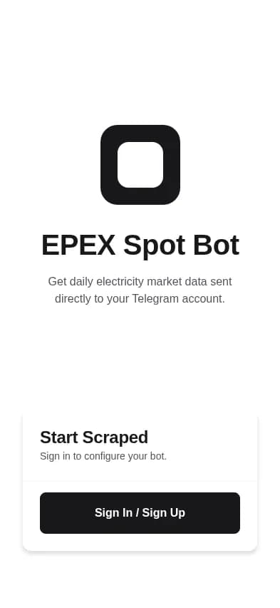 EPEX Data Telegram Bot