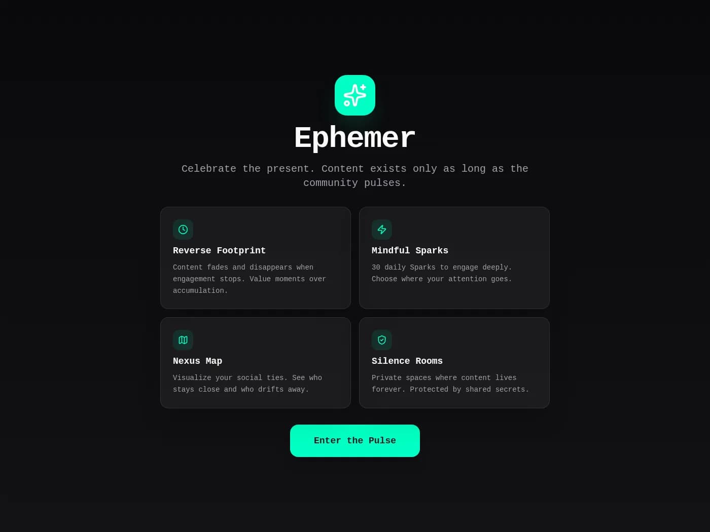 Ephemer Social Network