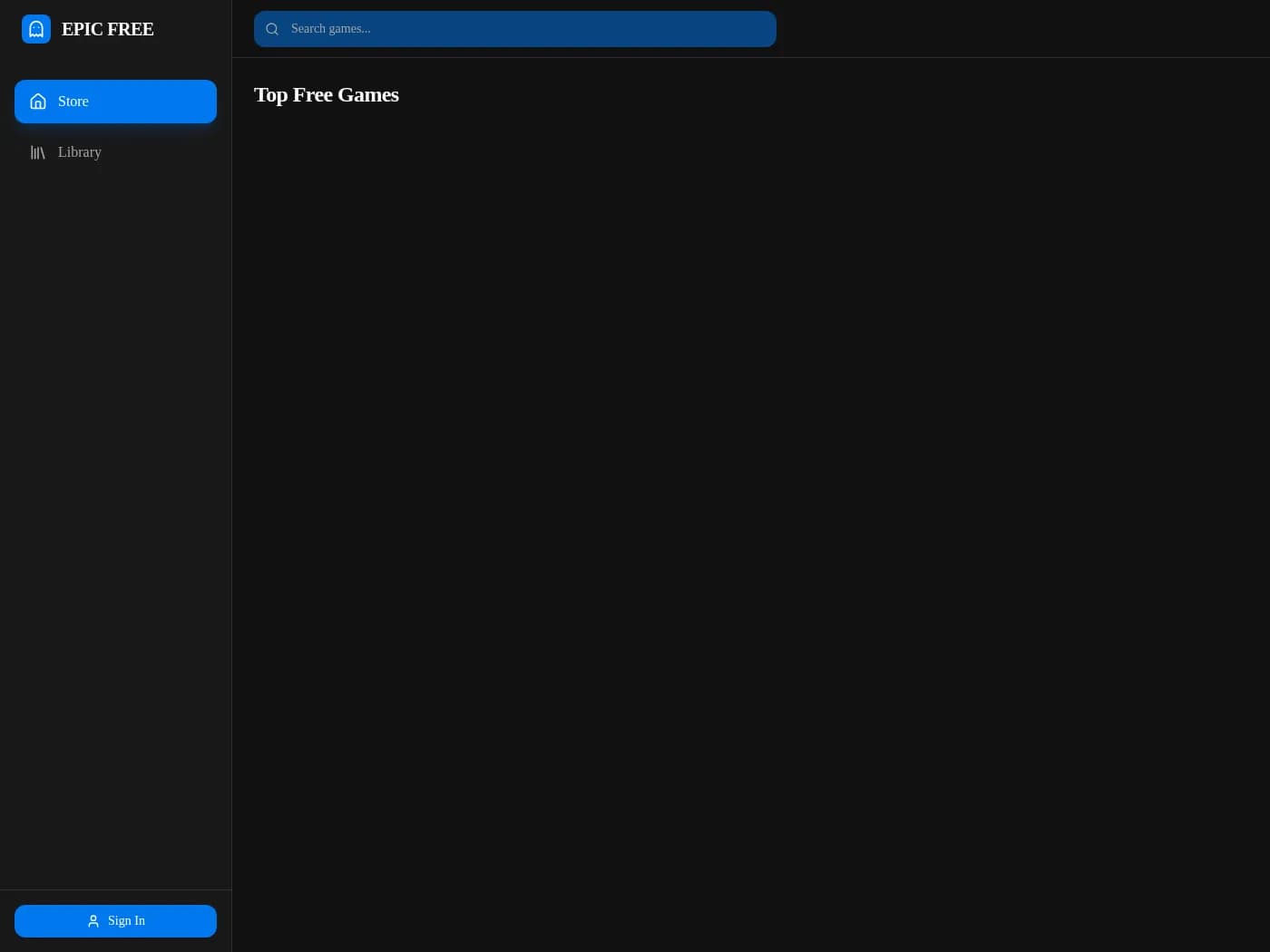 Epic Free Games Hub