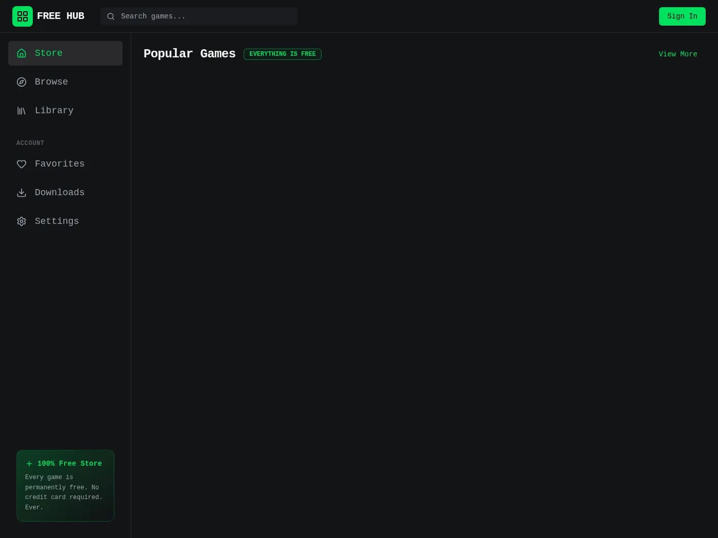 Epic Lite Games Hub