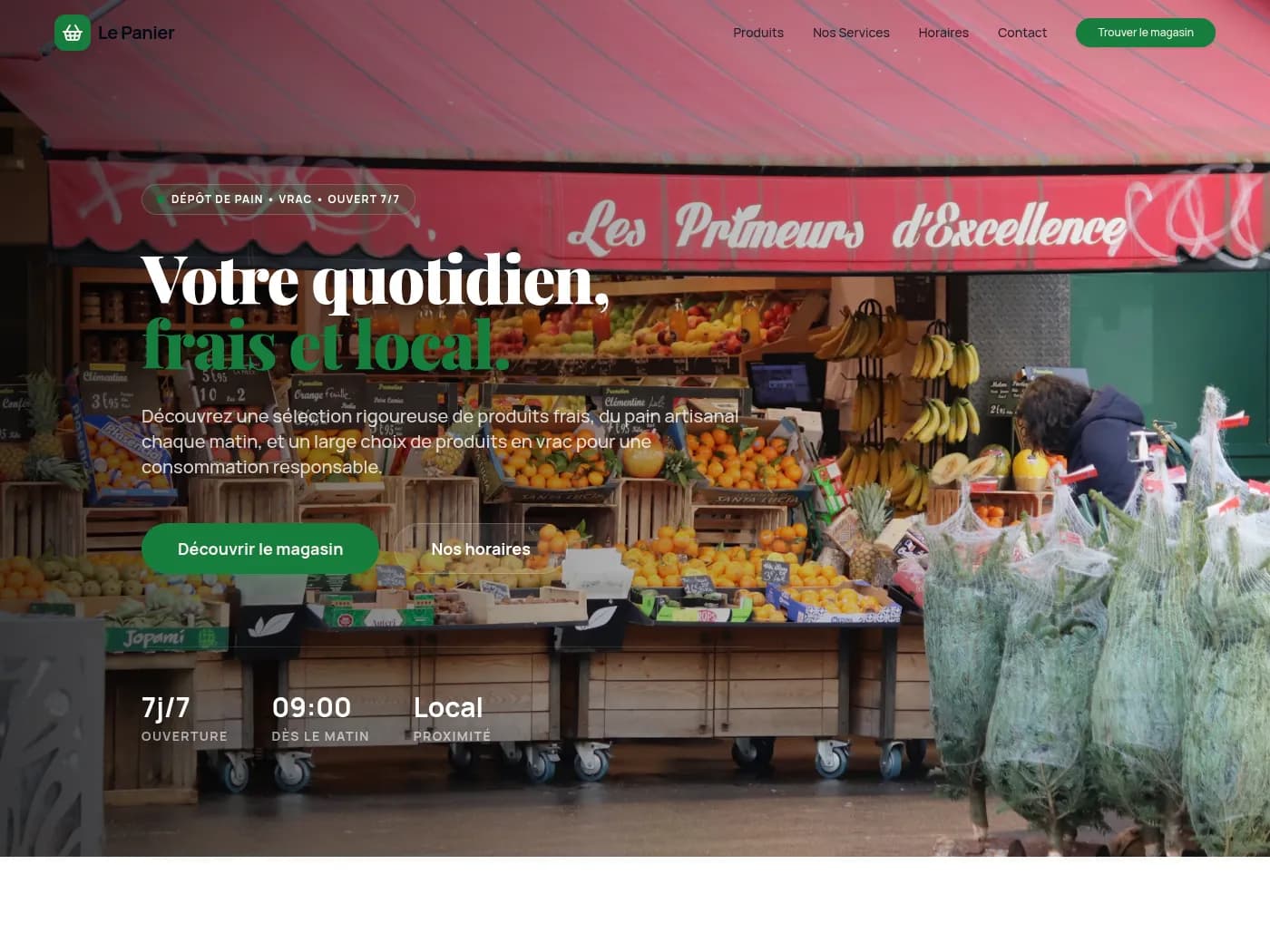 Épicerie 7/7 Vitrine