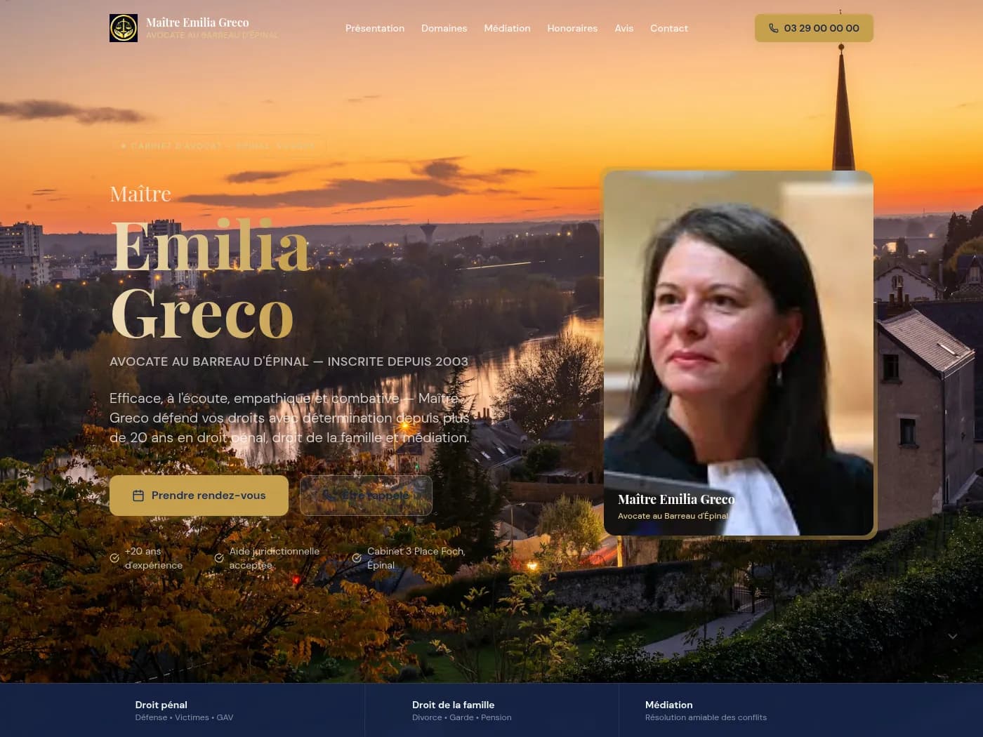 Épinal Lawyer Landing Page