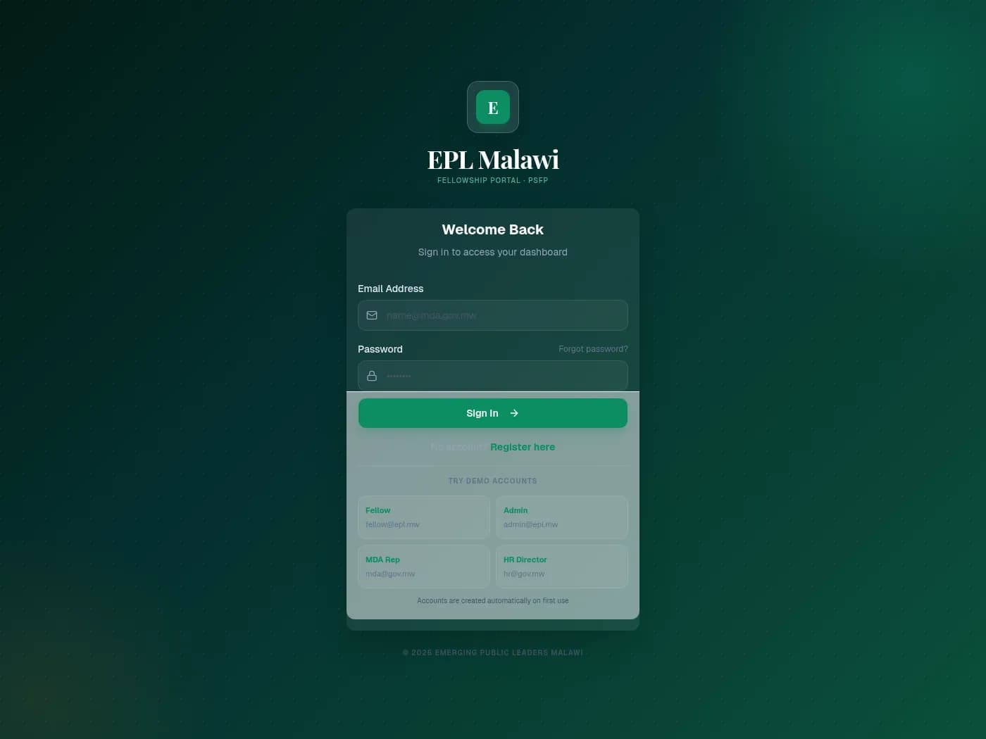 EPL Malawi Fellowship Portal