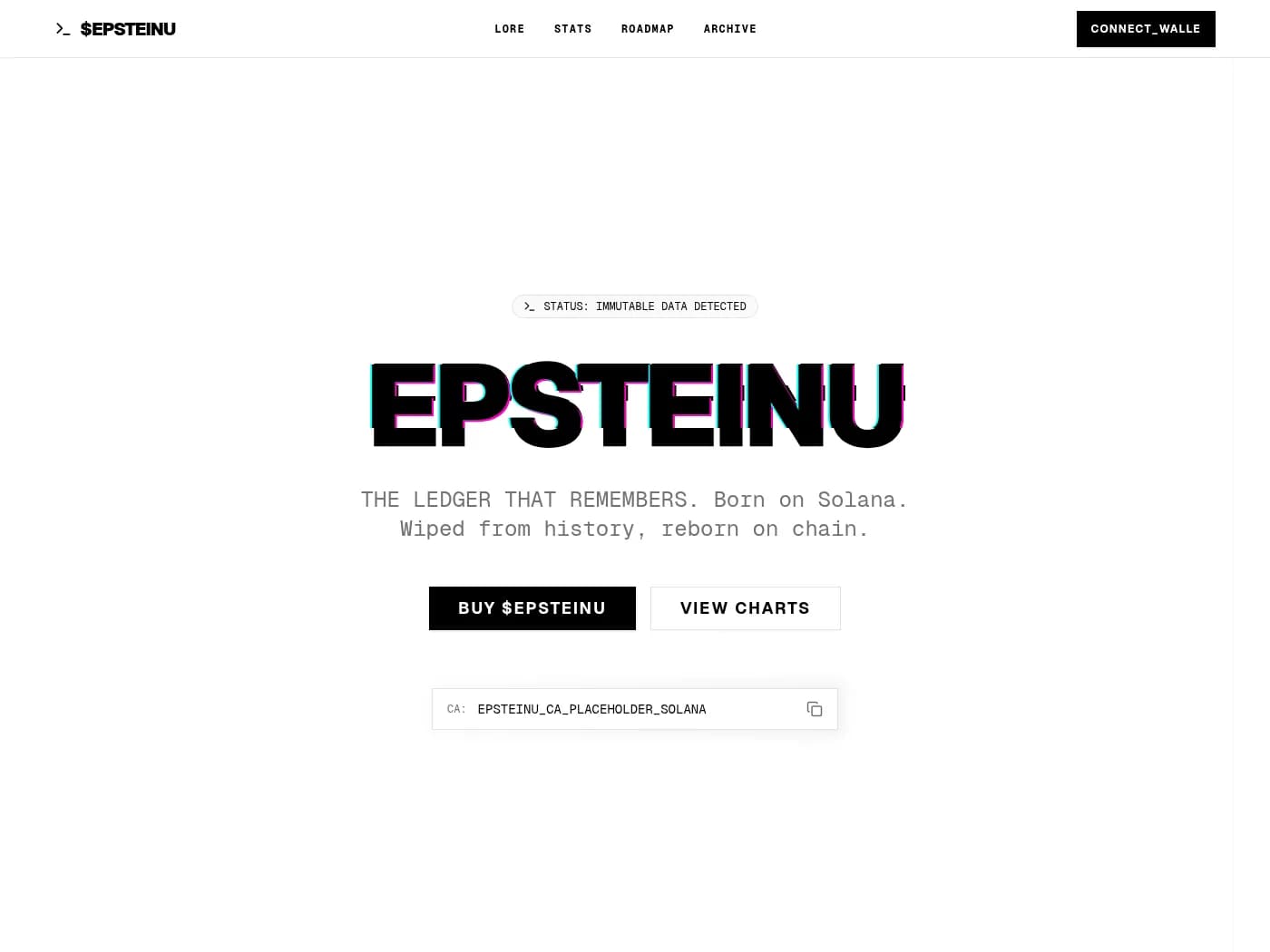 EPSTEINU Crypto Portal