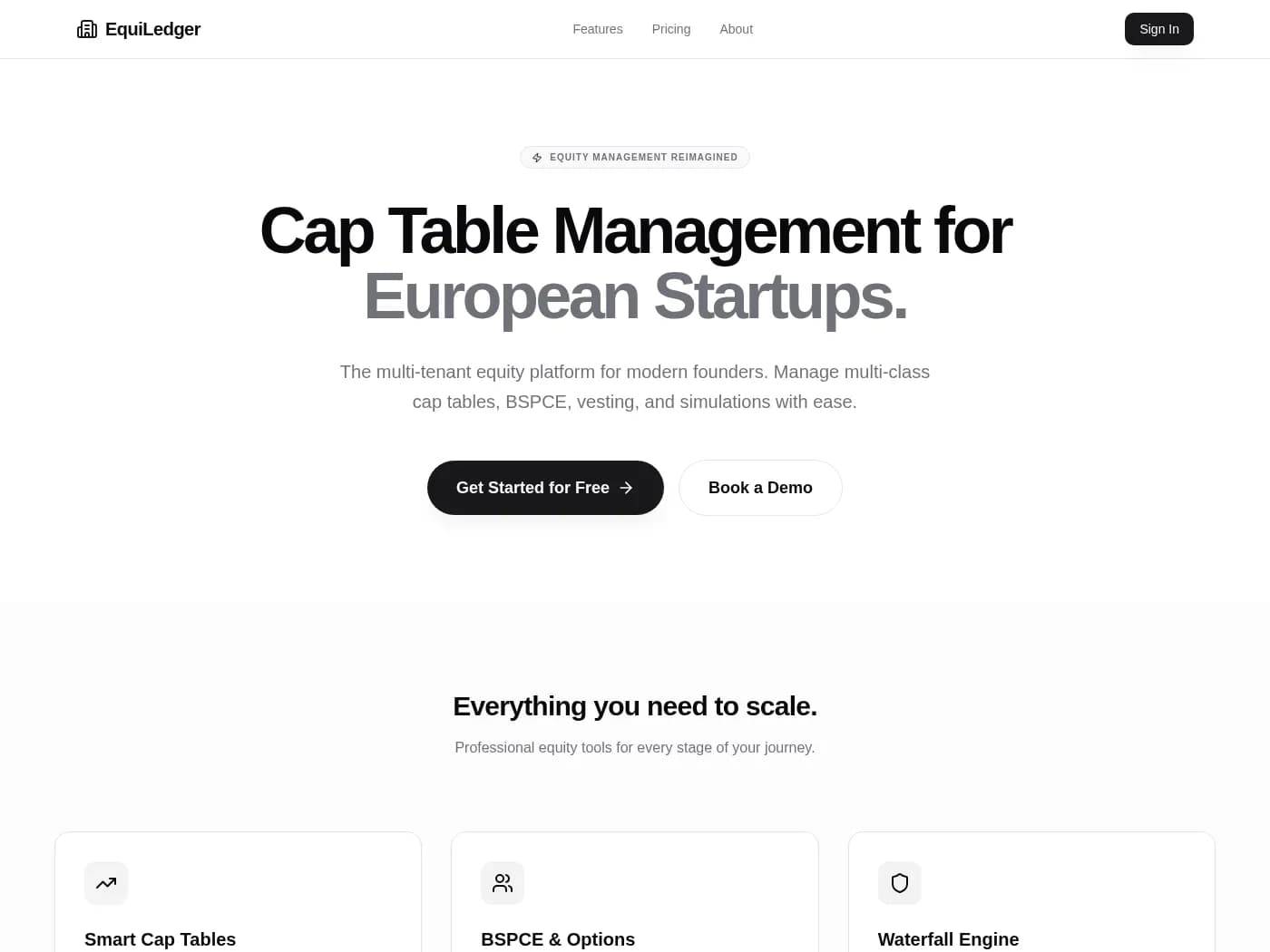 EquiLedger SaaS