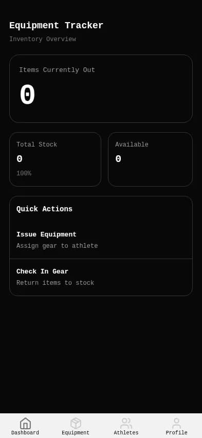EquipTrack Coach App