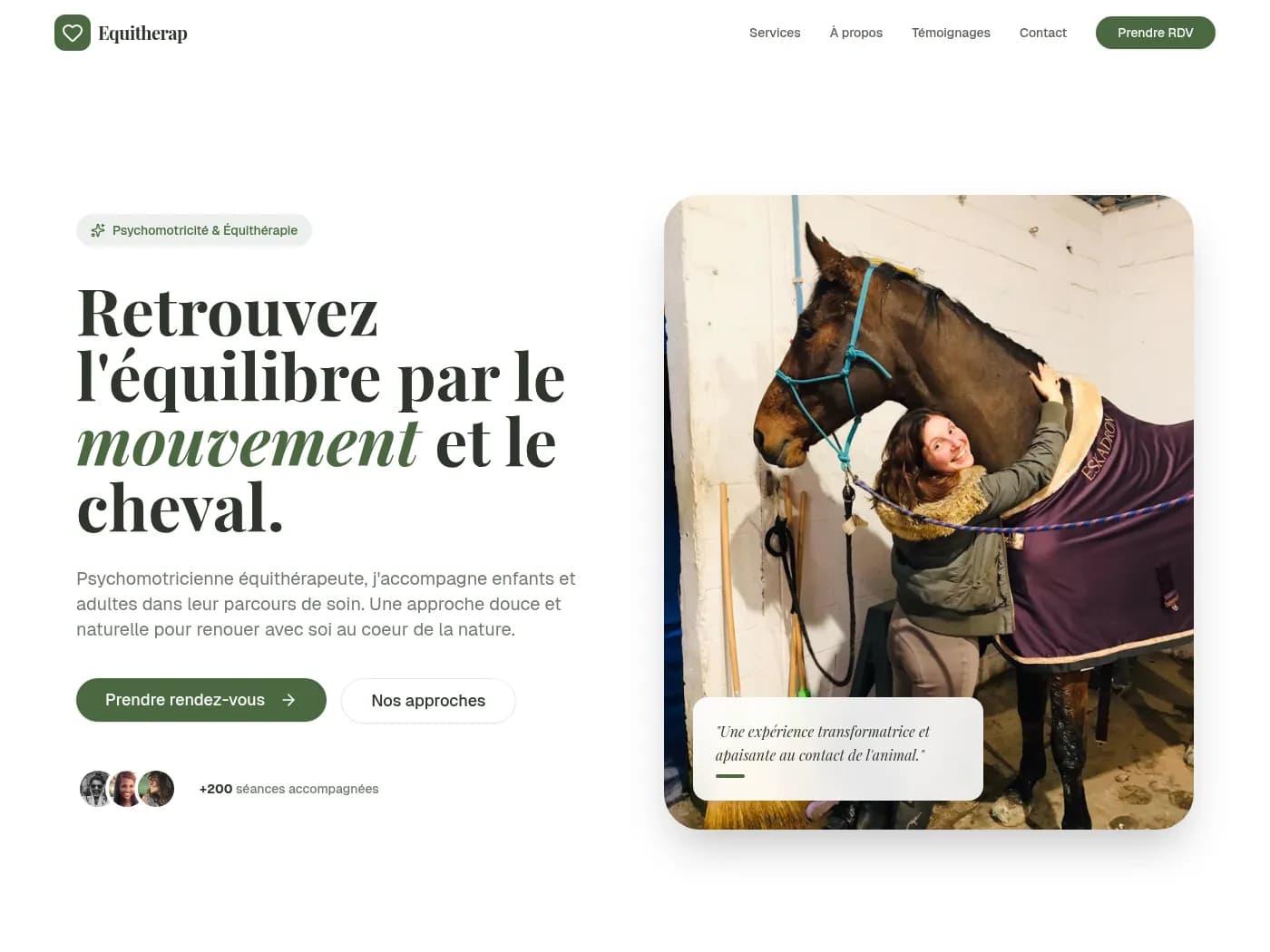 Equitherap Landing Page