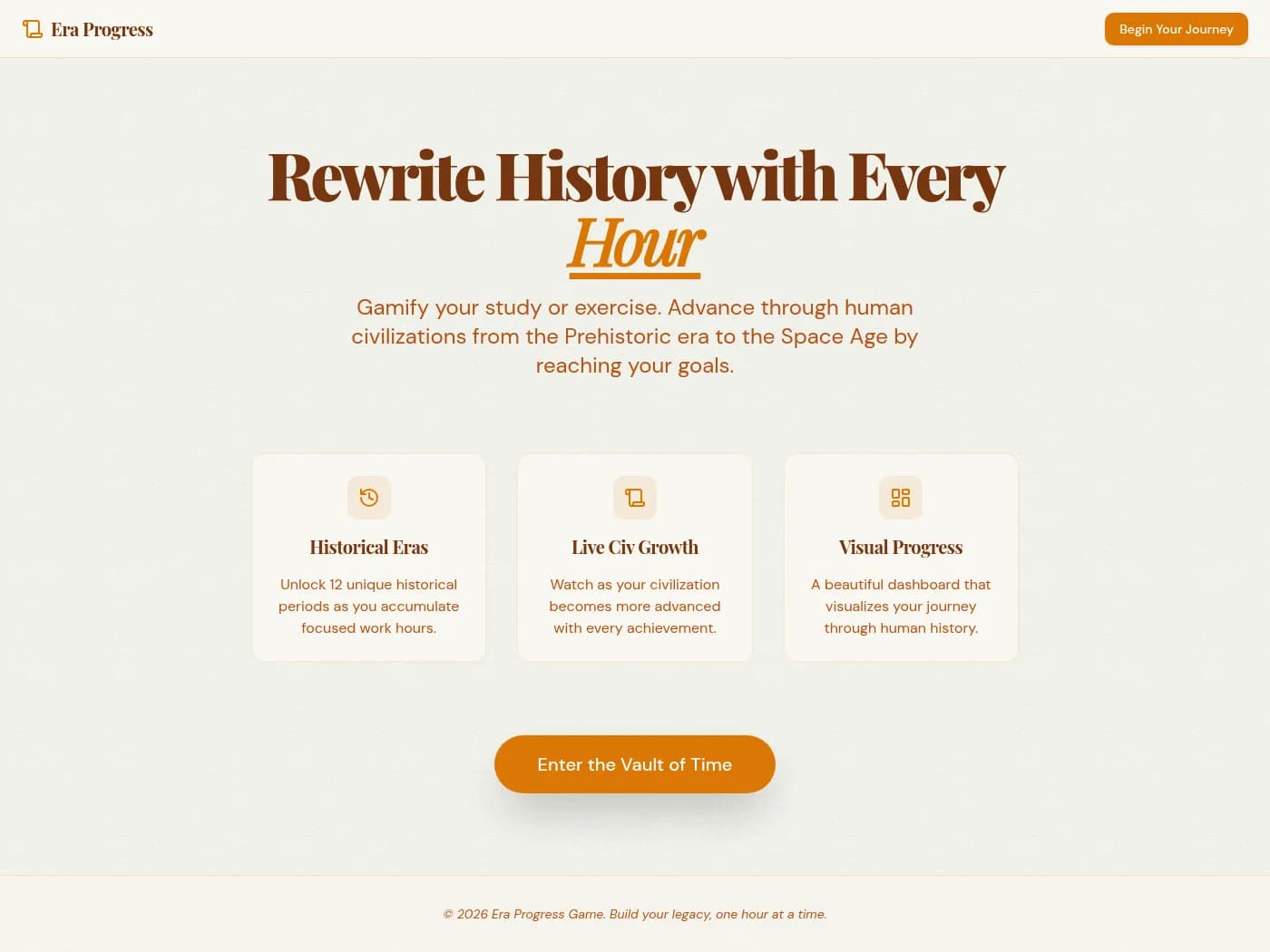 Era Progress Game