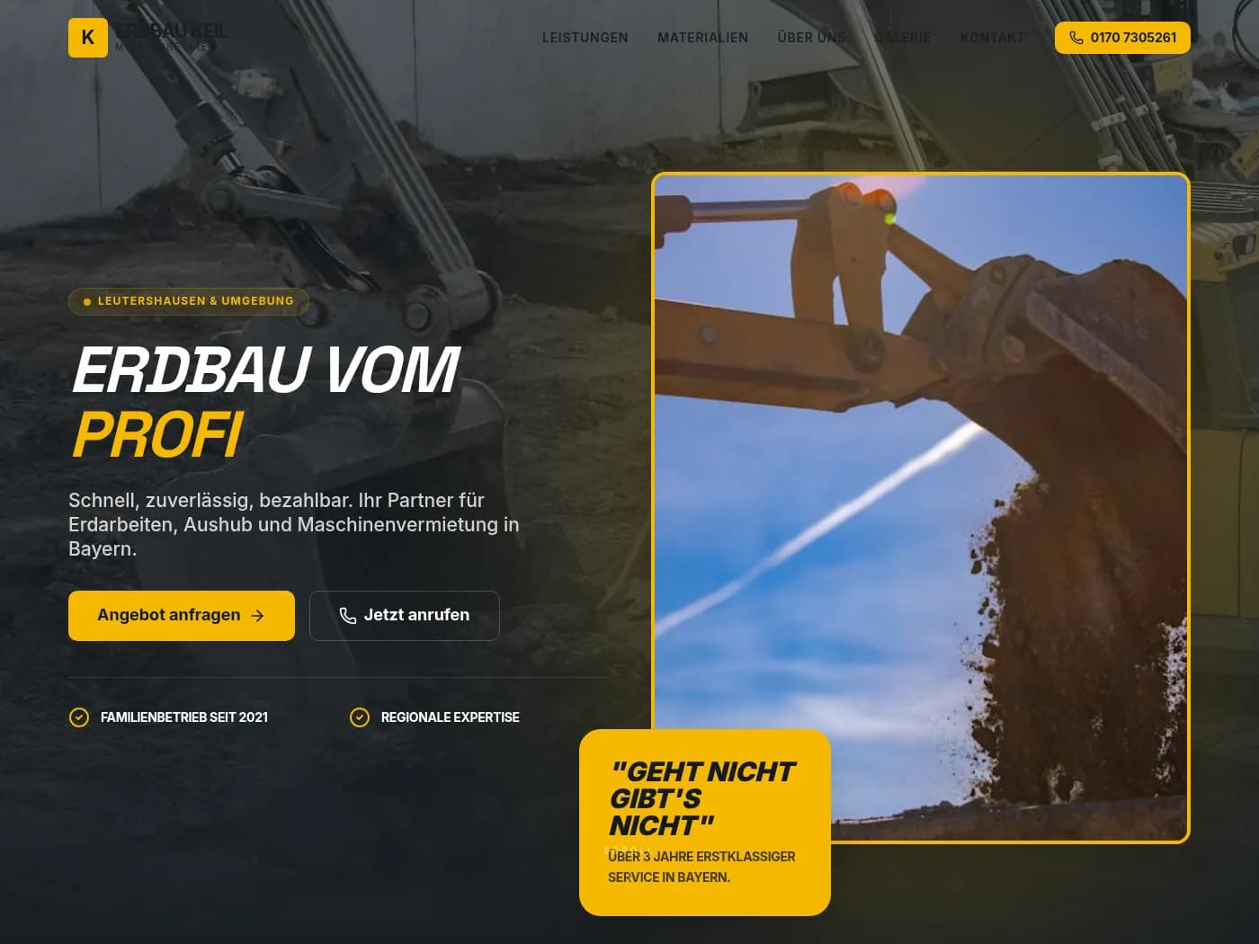 Erdbau Keil Website