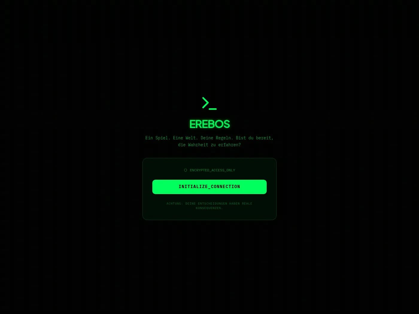 Erebos Inspired Game App