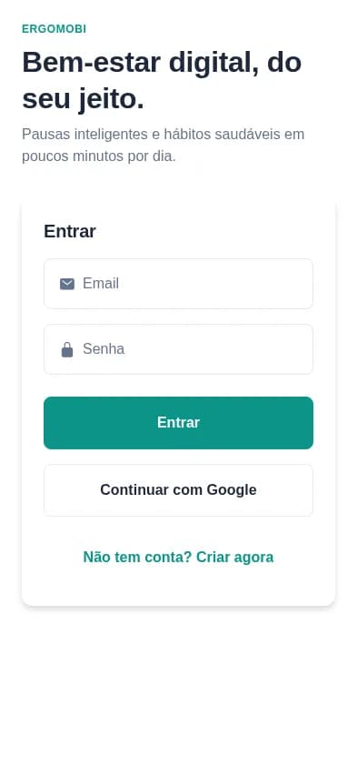 ErgoMobi Wellness App