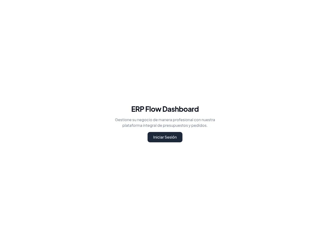 ERP Flow Dashboard