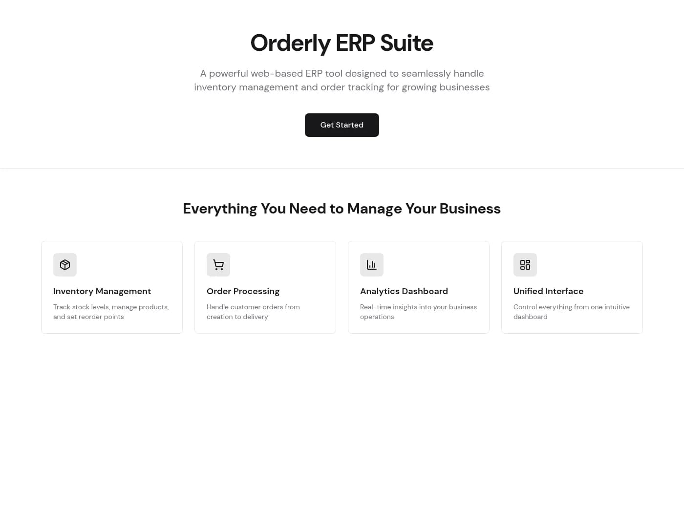 Orderly ERP Suite