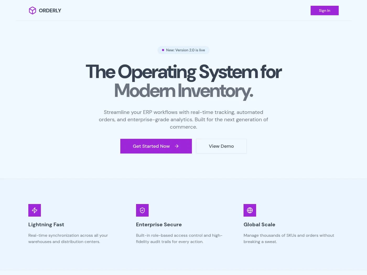Orderly ERP Suite