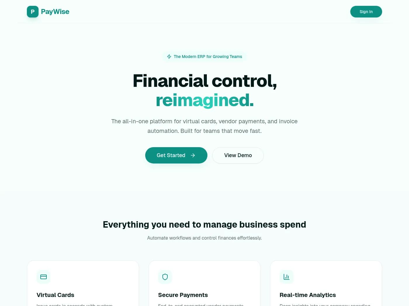 PayWise ERP Suite
