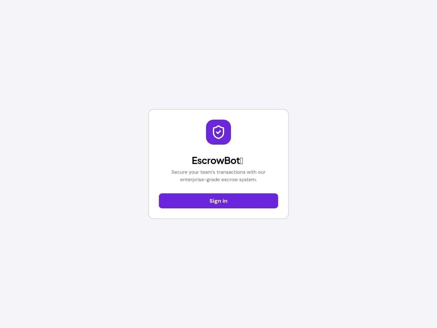 Escrow Bot for Telegram