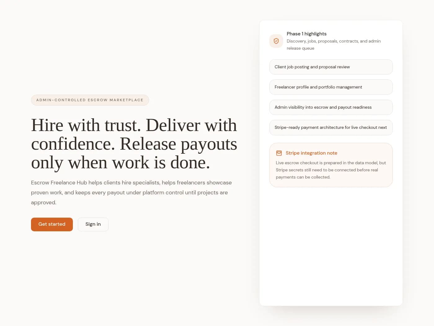 Escrow Freelance Hub