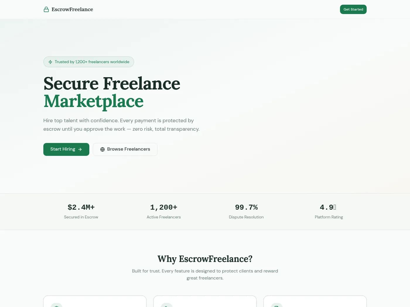 EscrowFreelance Hub