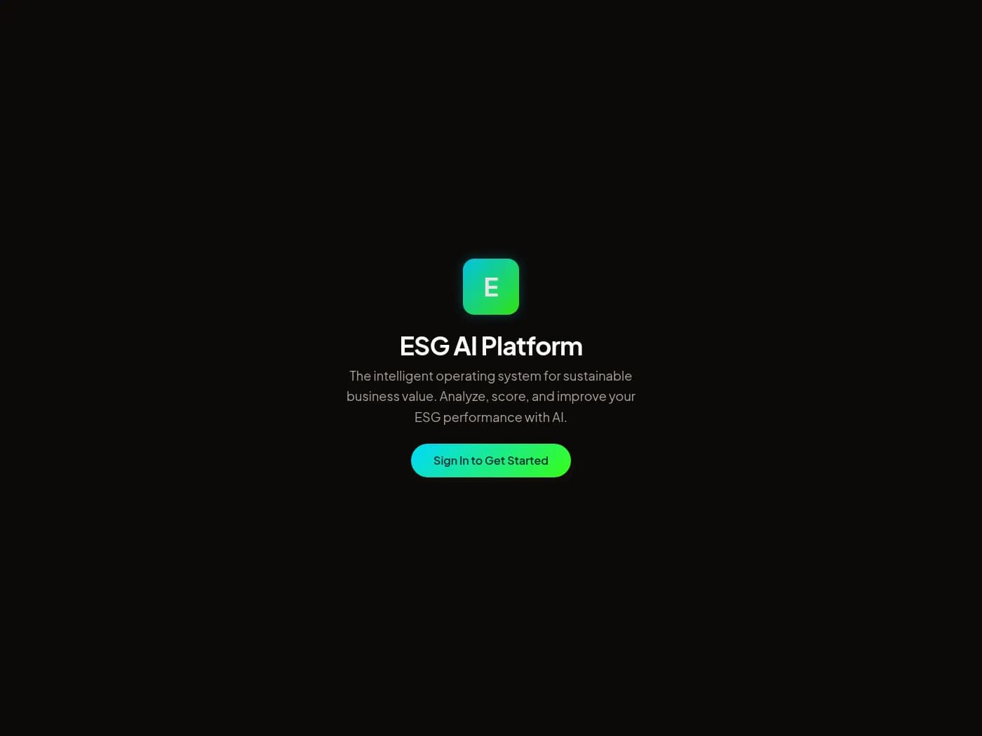 ESG AI Platform