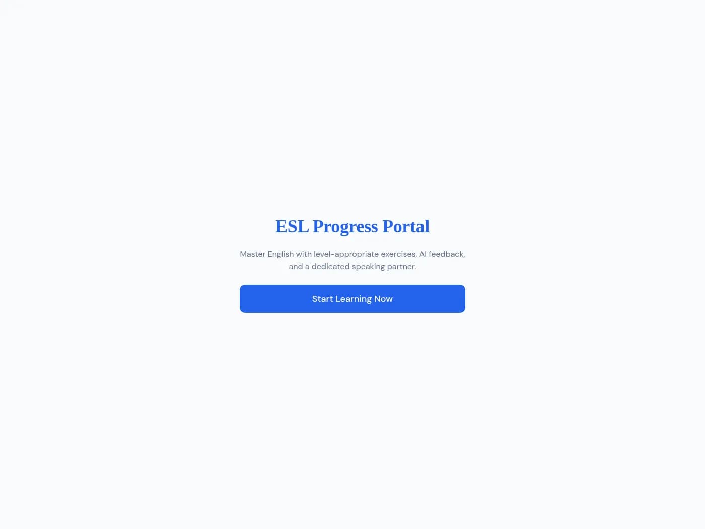 ESL Progress Portal