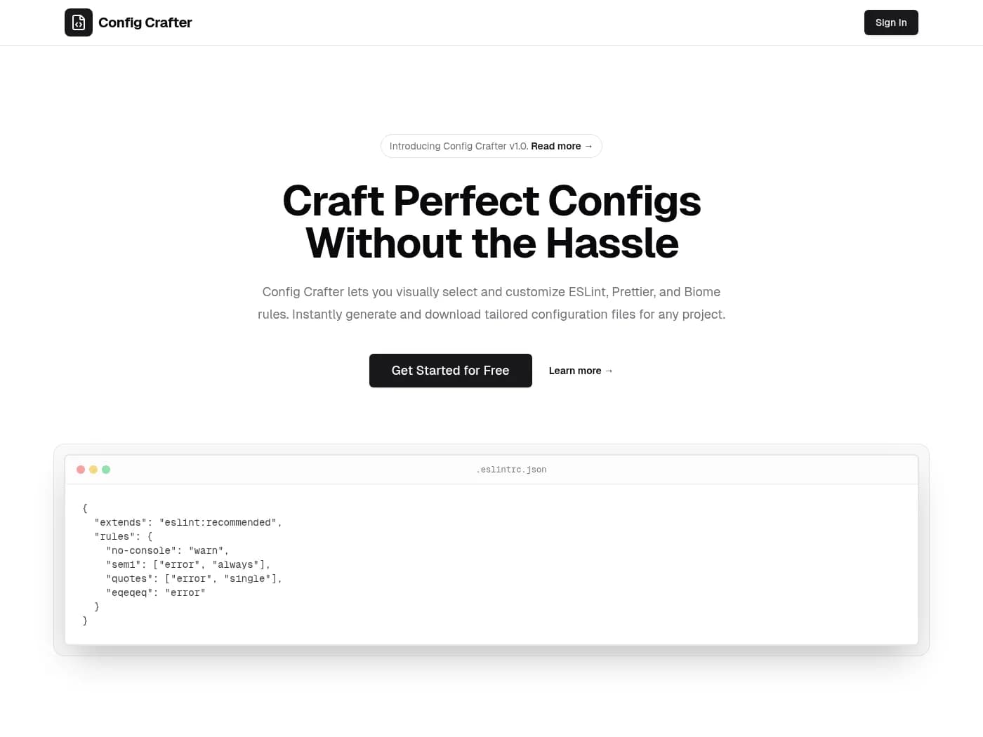 Config Crafter