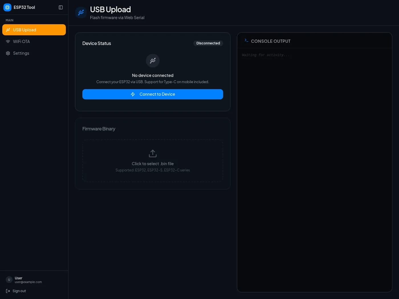 ESP32 Code Uploader