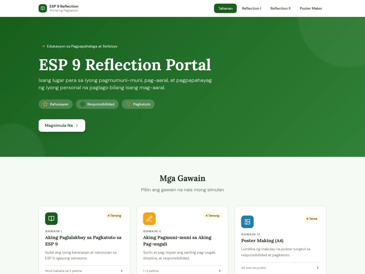 ESP 9 Reflection Portal