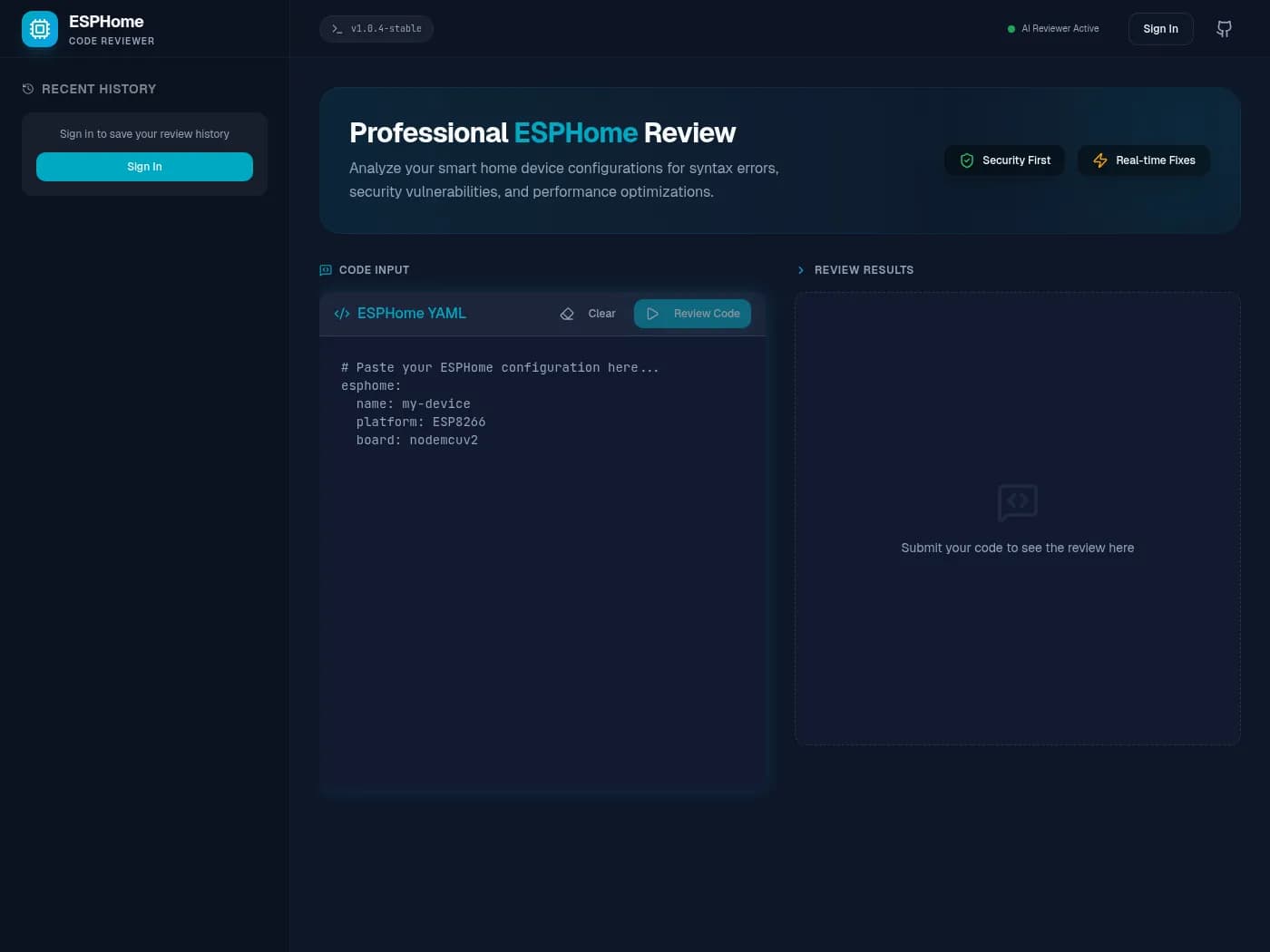 ESPHOME Code Review