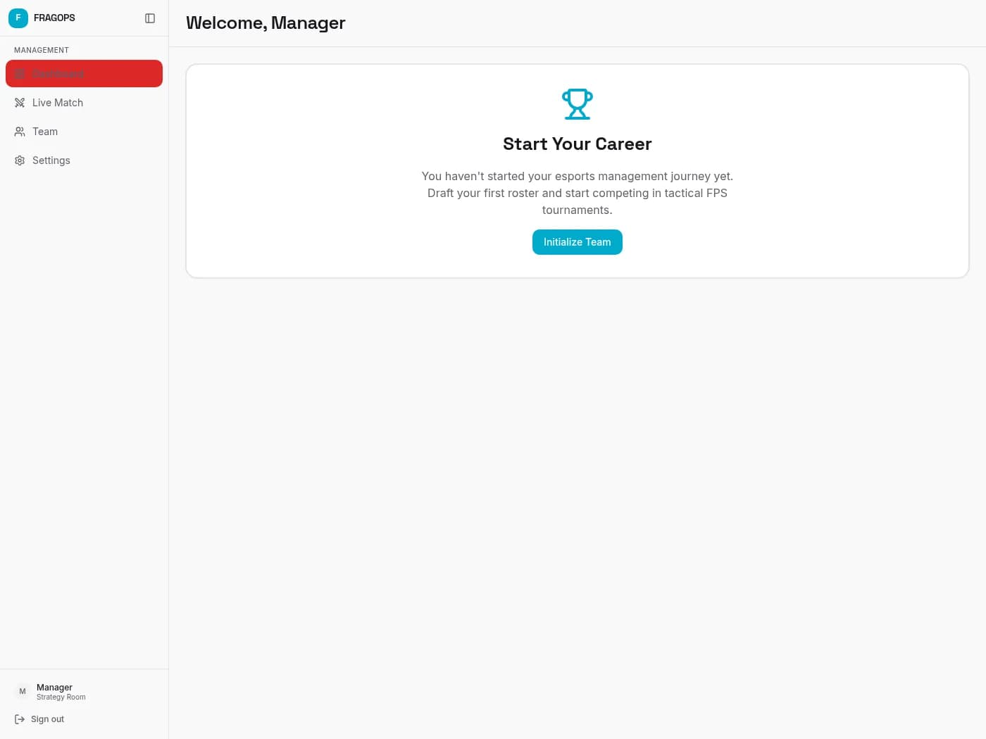 Esports Manager Sim