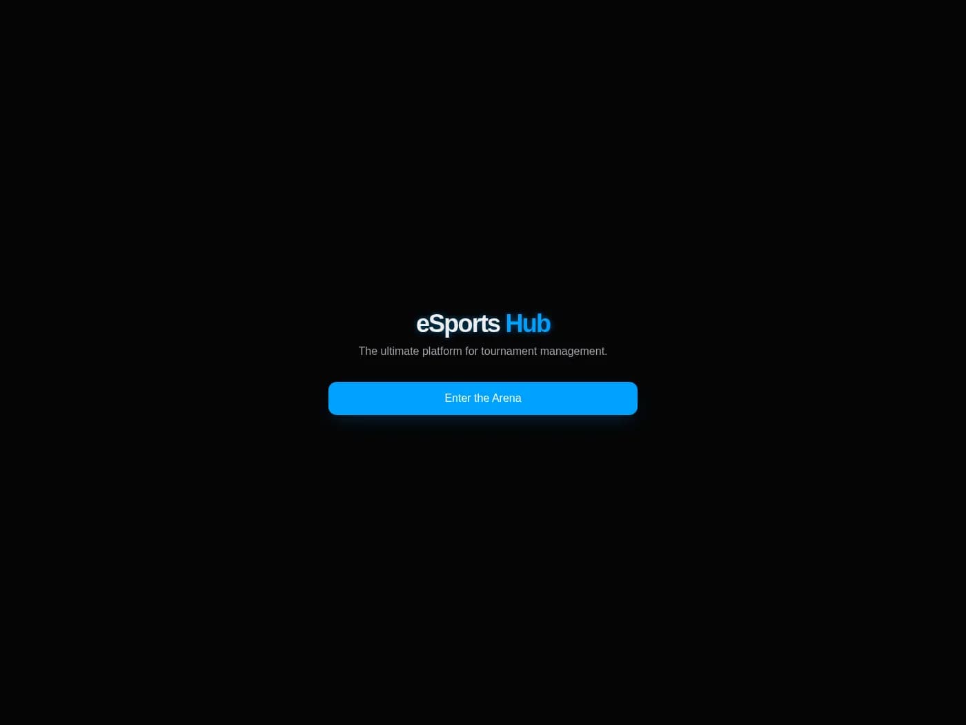 eSports Tournament Hub