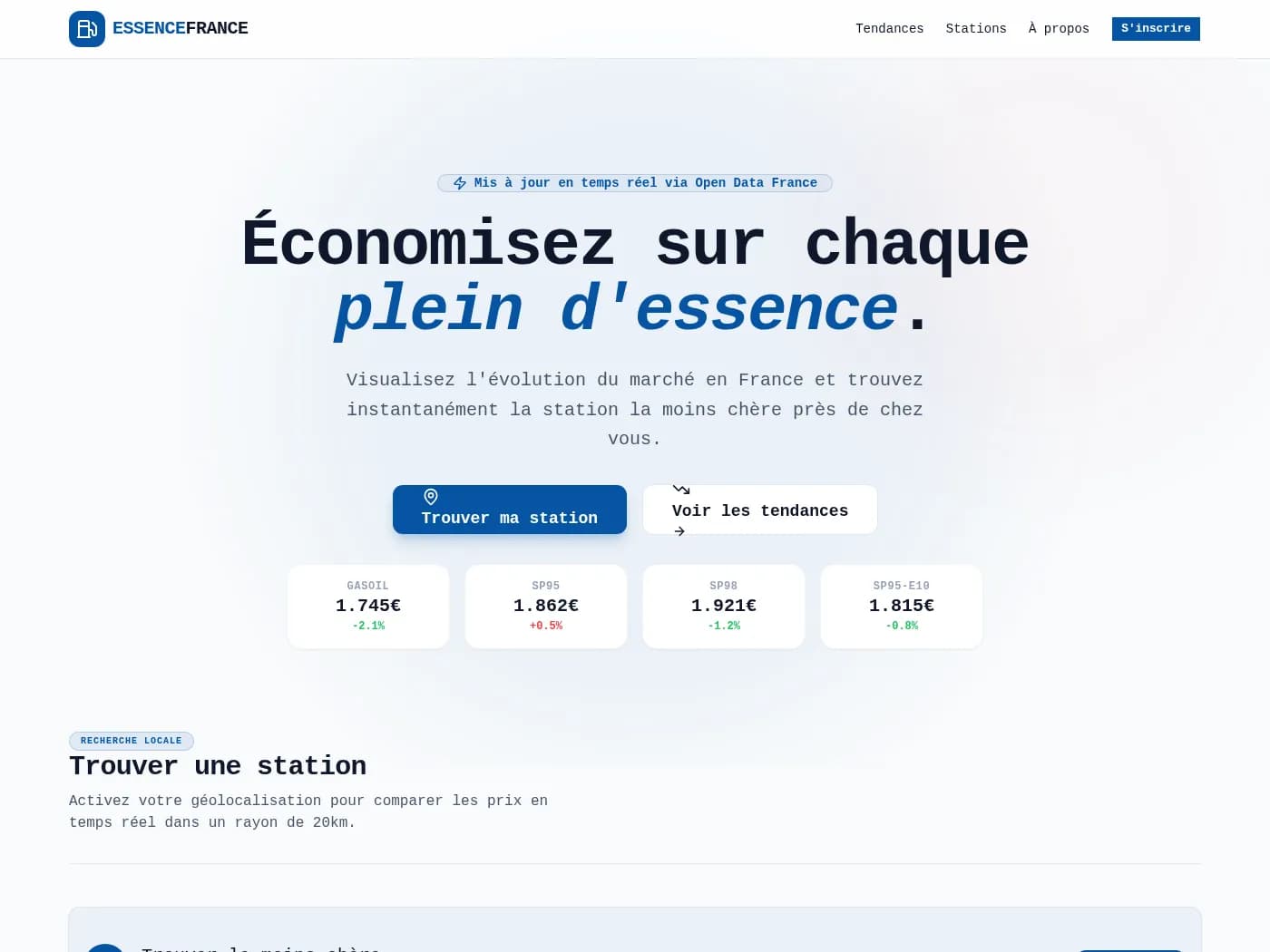 Essence Tracker France