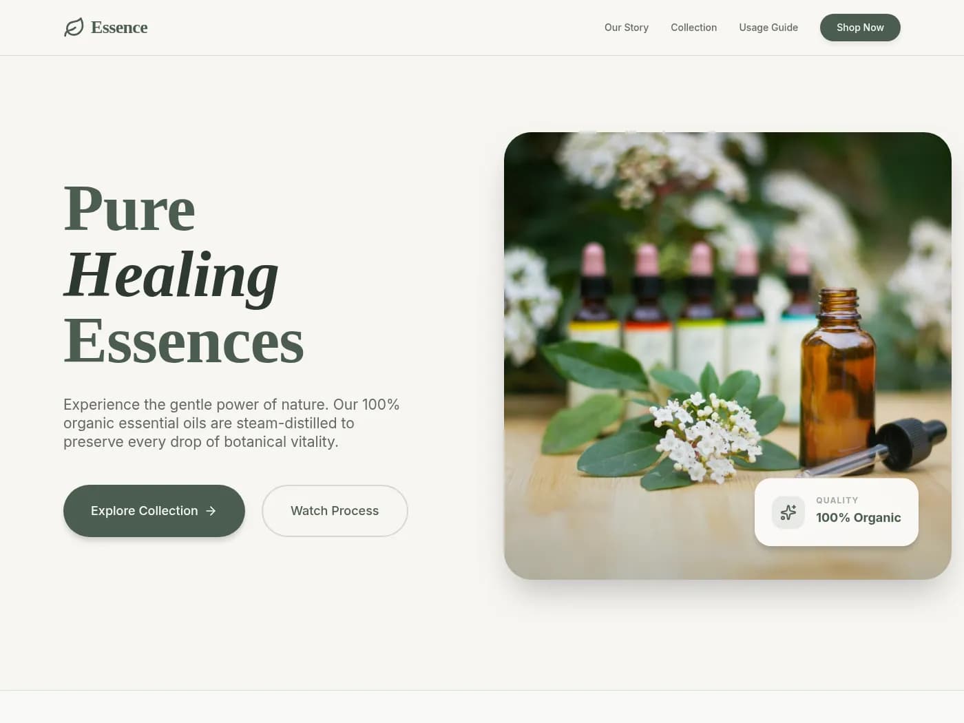 Essential Oils Showcase
