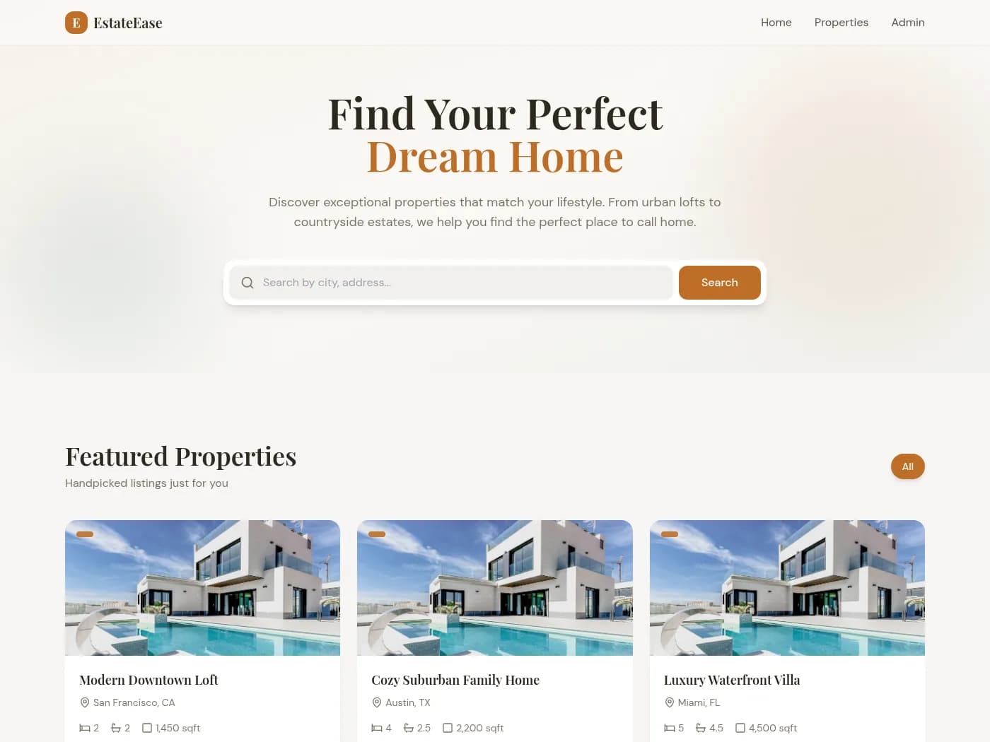 EstateEase Website