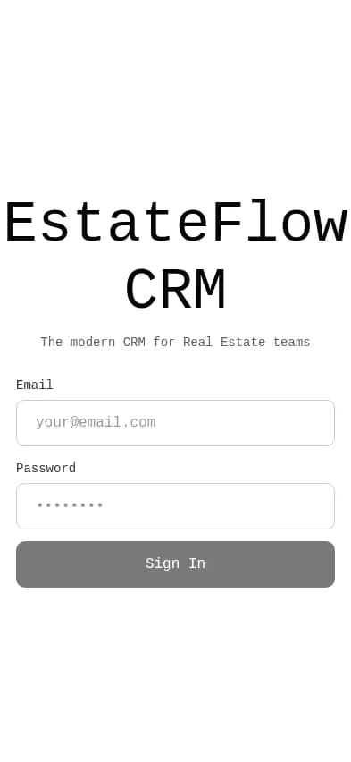 EstateFlow CRM