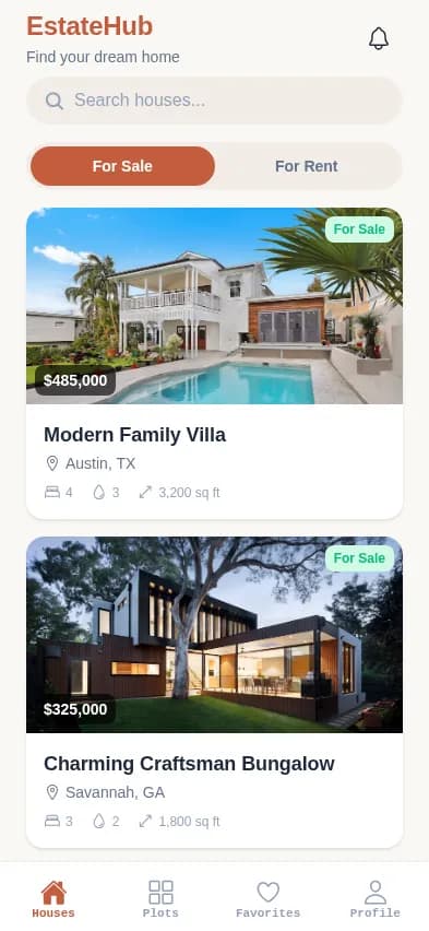 EstateHub Mobile App