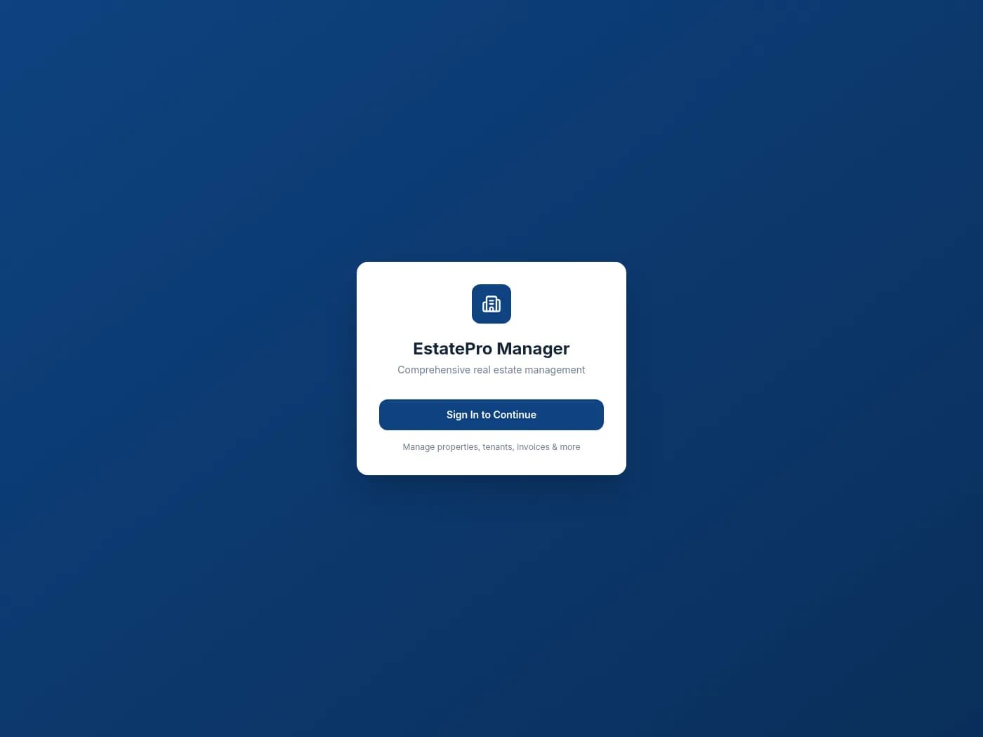 EstatePro Manager