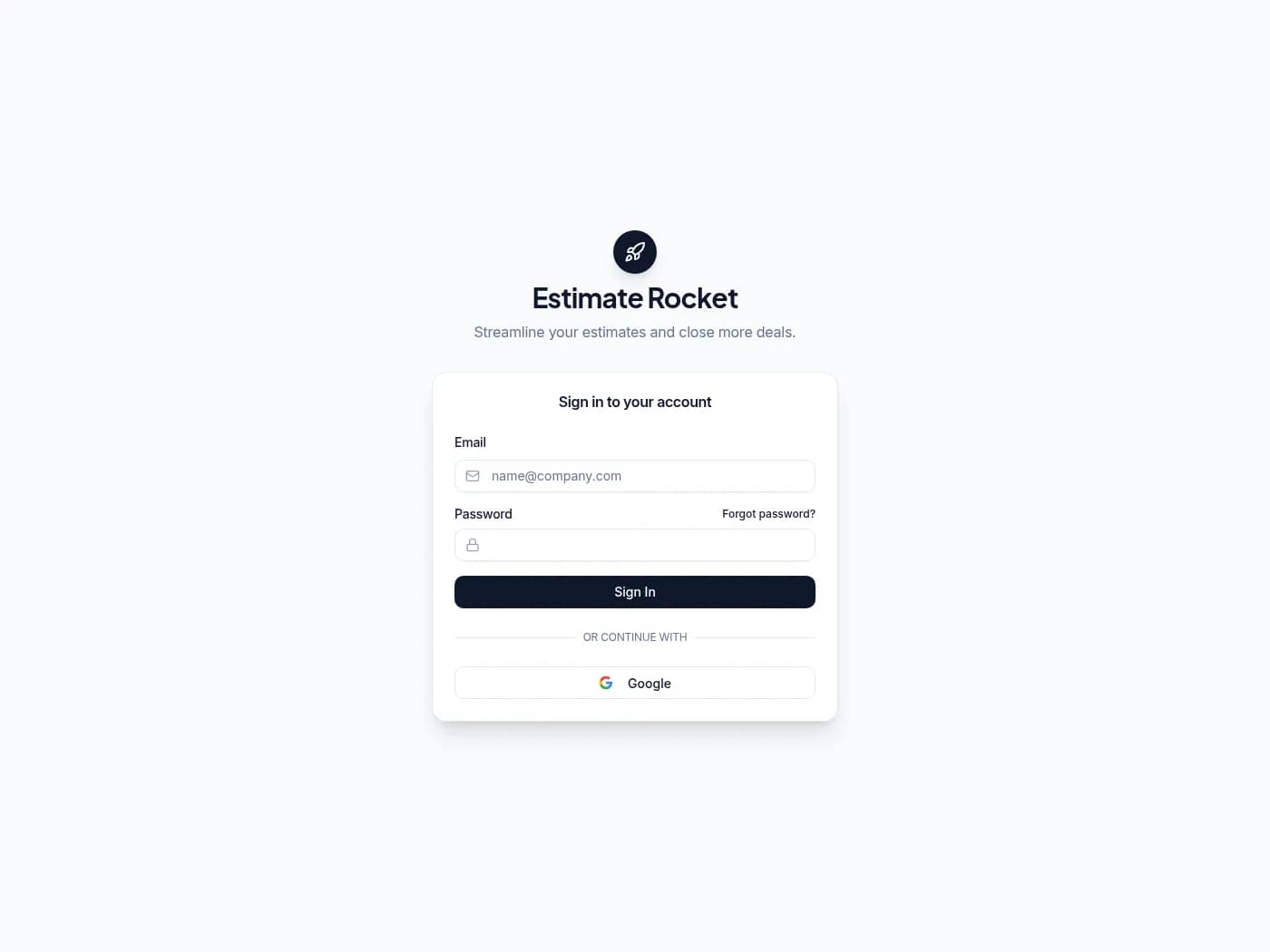 Estimate Rocket