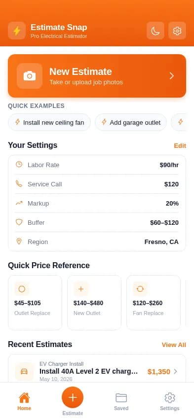 Estimate Snap