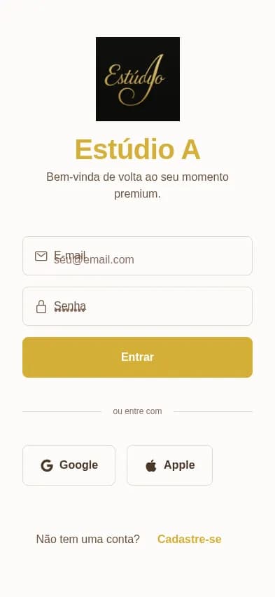 Estúdio A Booking App