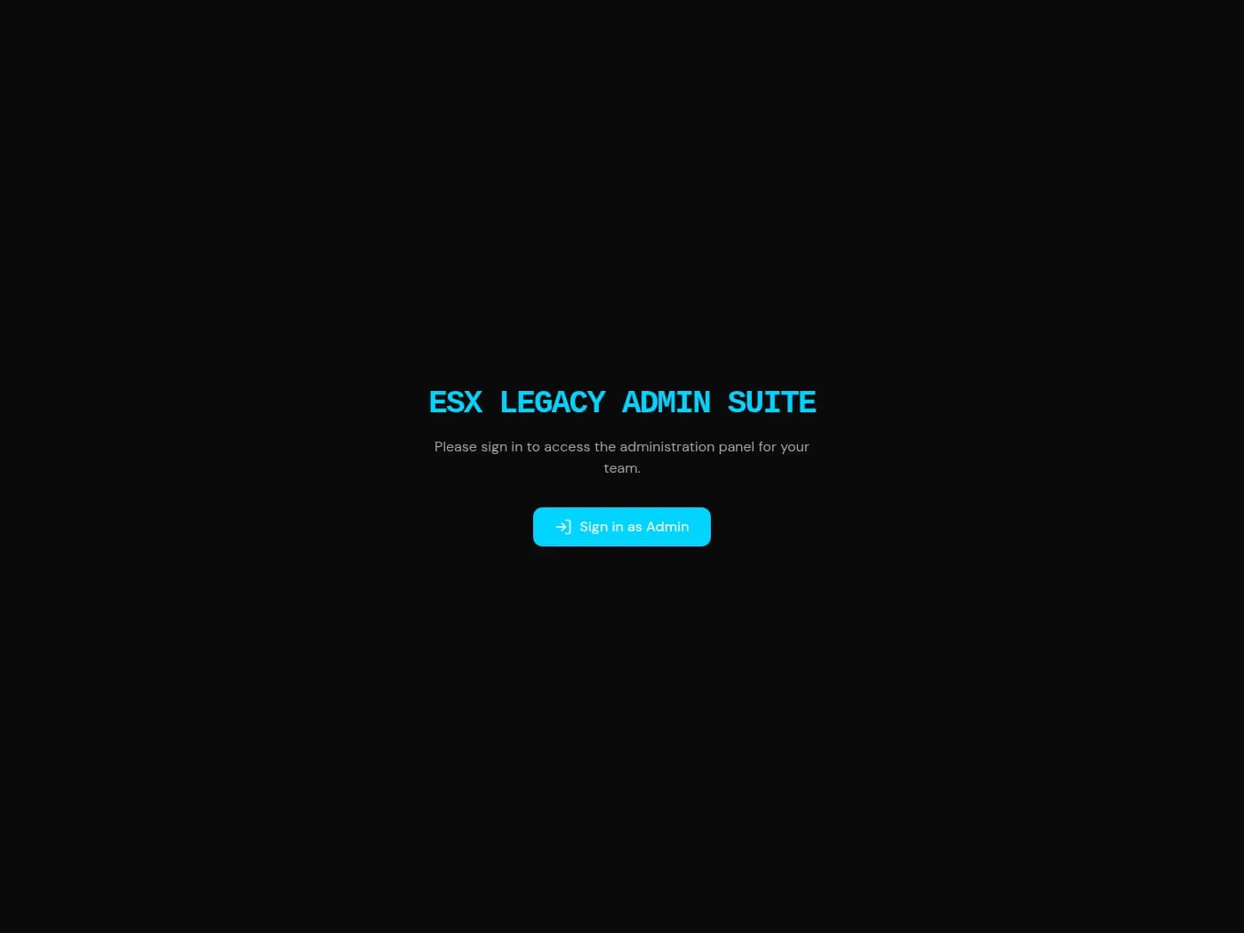 ESX Legacy Admin Suite