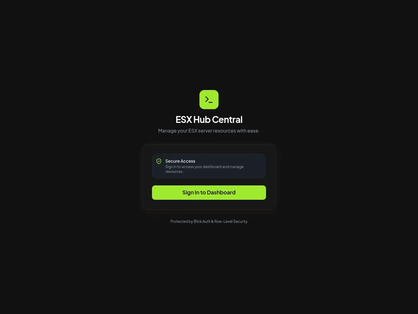 ESX Hub Central