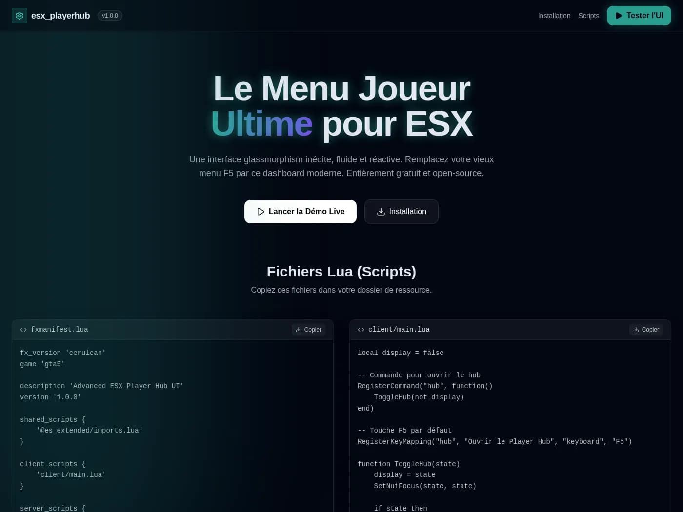 ESX Legacy UI Script