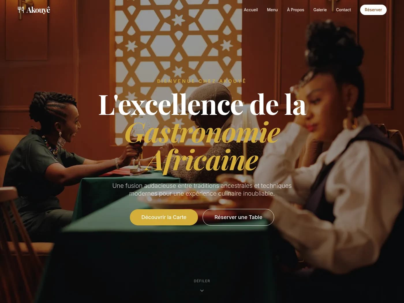 Etablissement Showcase Site