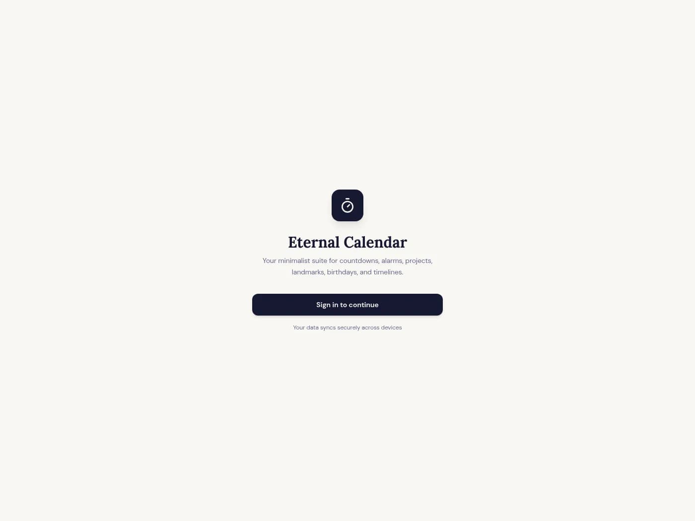 Eternal Calendar
