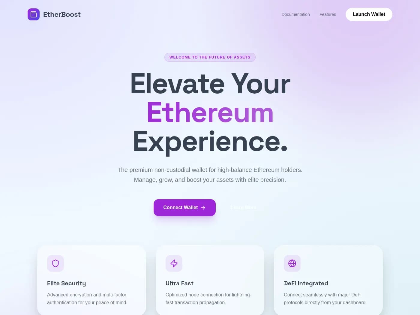 EtherBoost Wallet