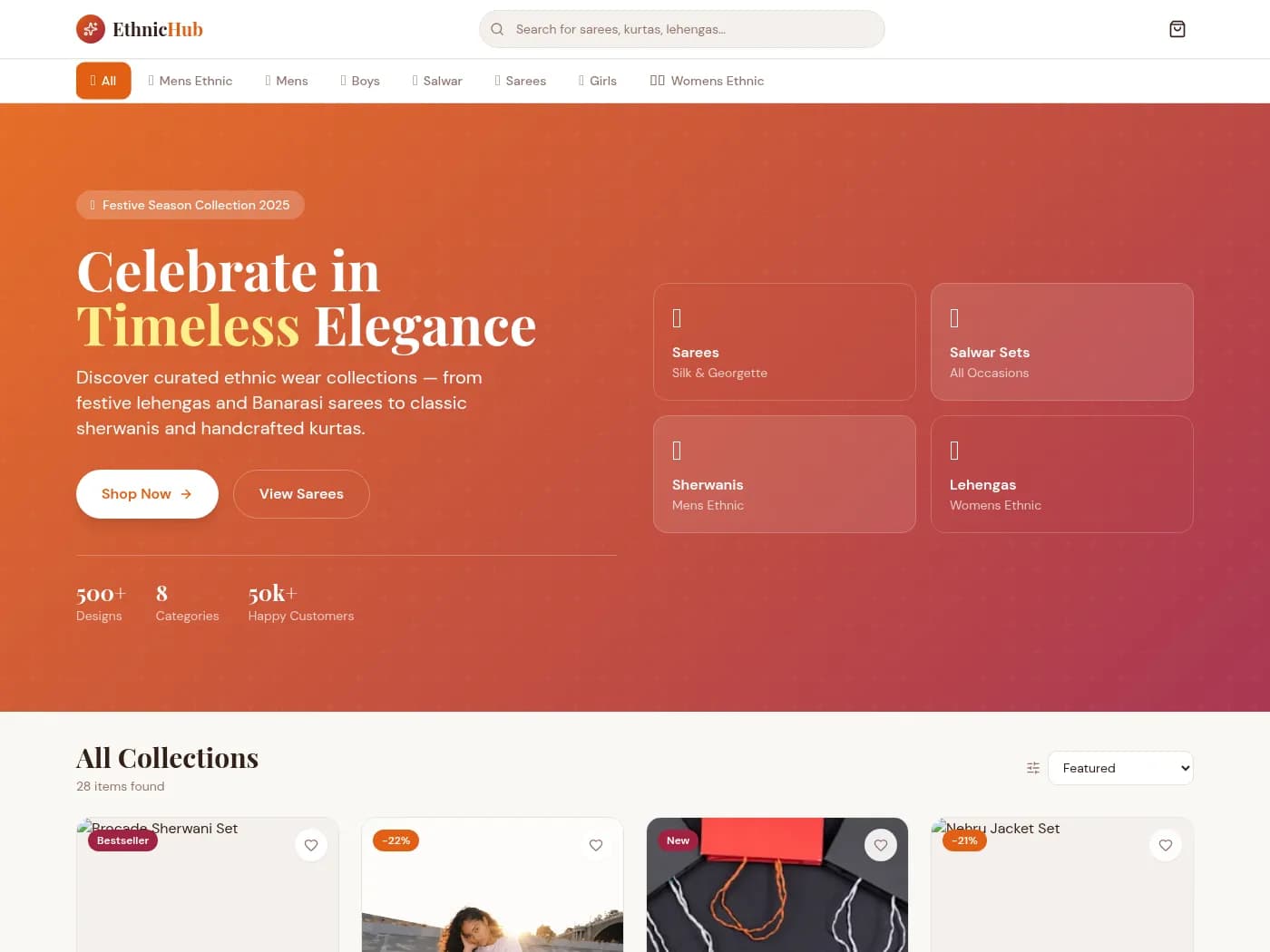 EthnicWear Catalog Hub