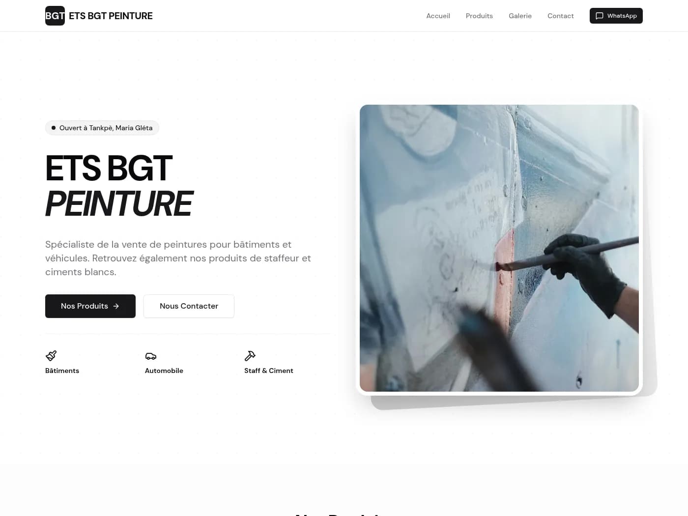 ETS BGT Peinture Site